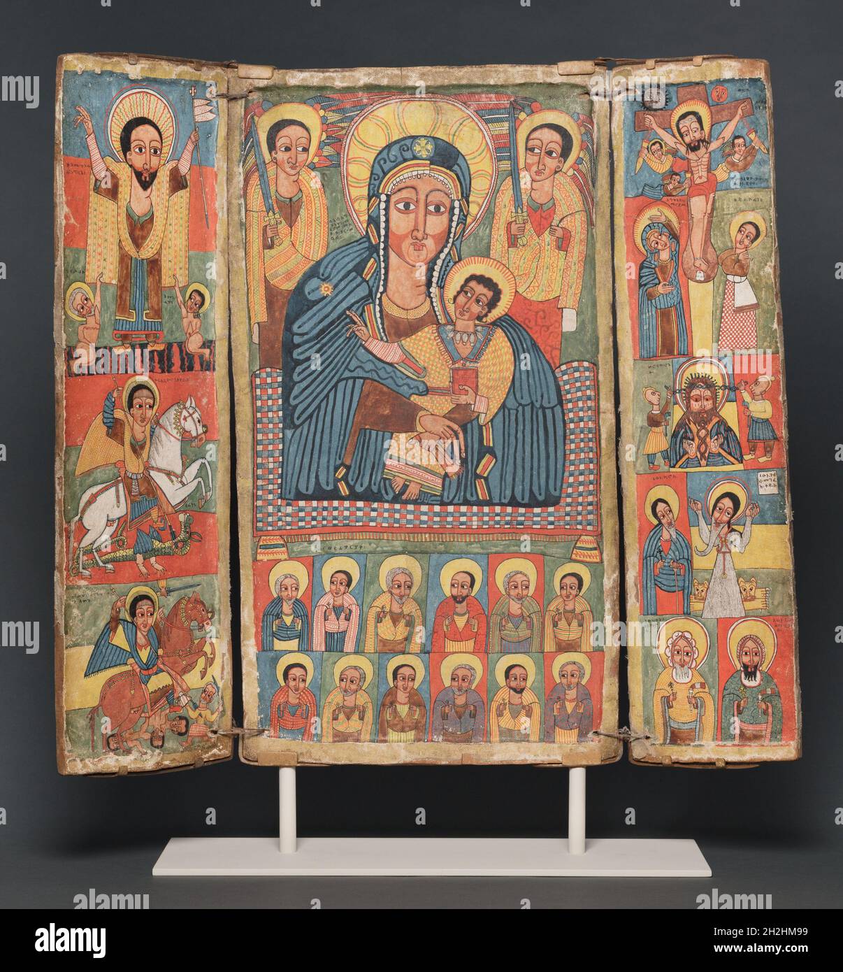 Triptych Icon, Ethiopia, Late 17th century Stock Photo - Alamy
