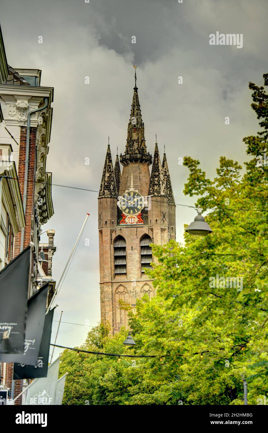 Delft landmarks, Netherlands, HDR Image Stock Photo - Alamy