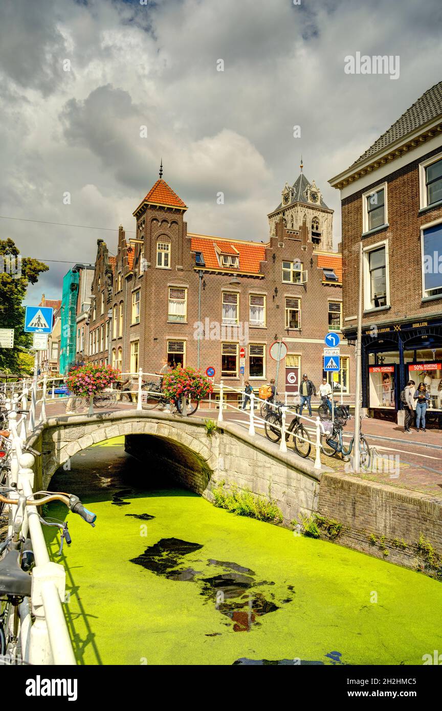 Delft landmarks, Netherlands, HDR Image Stock Photo - Alamy