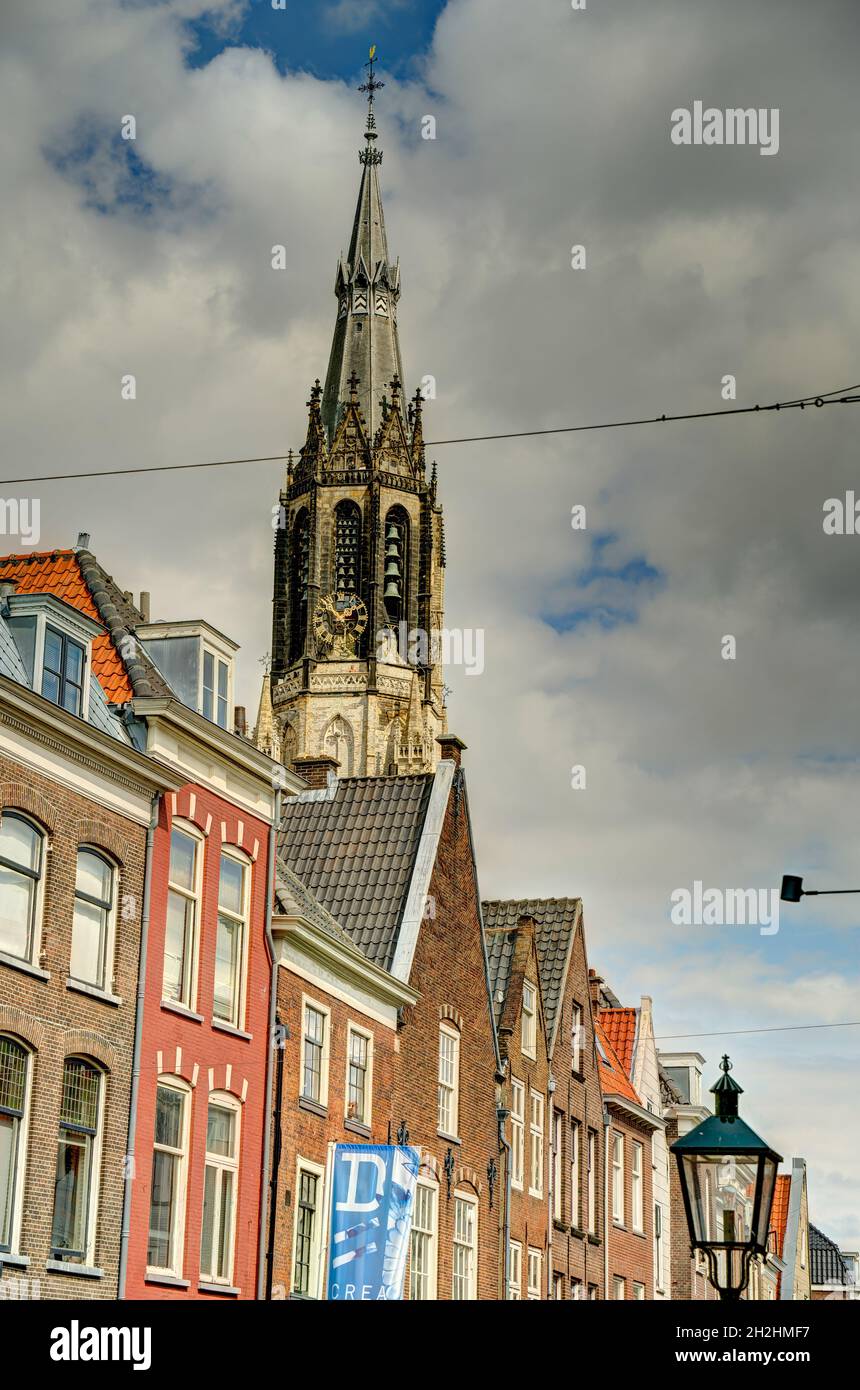 Delft landmarks, Netherlands, HDR Image Stock Photo - Alamy