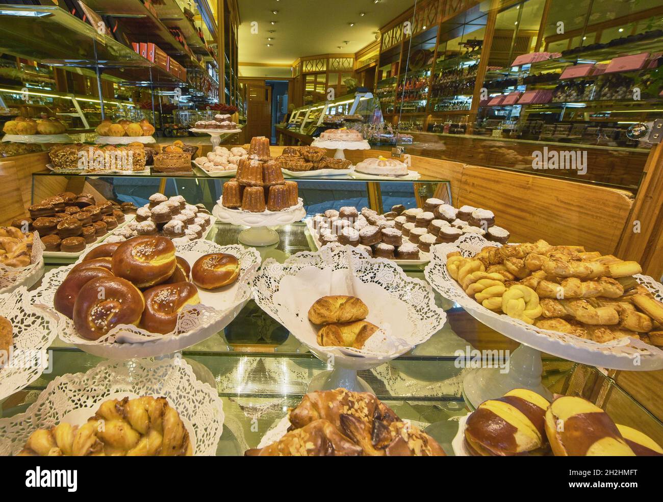 Traditional sweets on sale in the center of Bern, Switzerland Stock ...