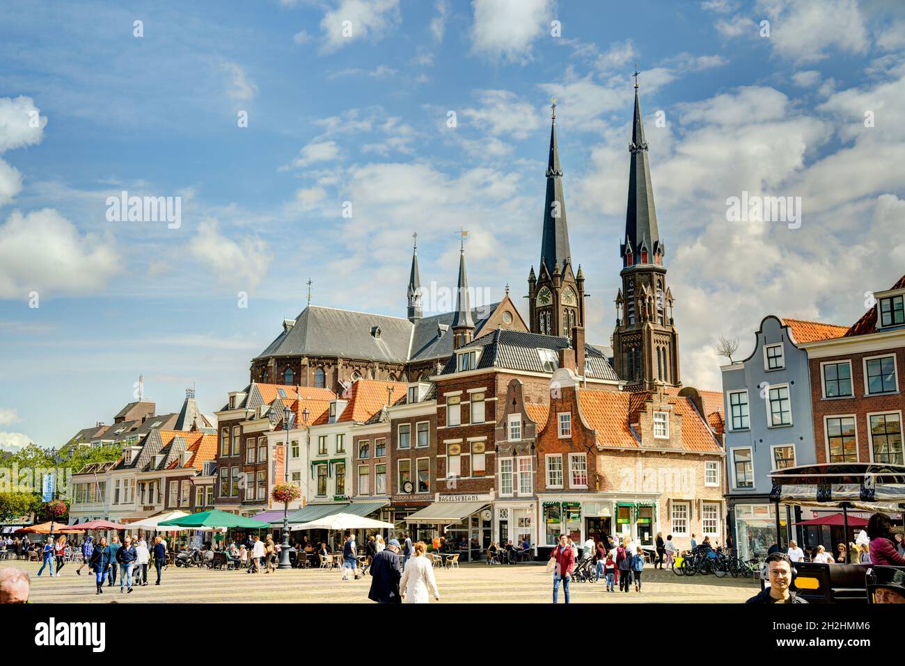 Delft landmarks, Netherlands, HDR Image Stock Photo - Alamy