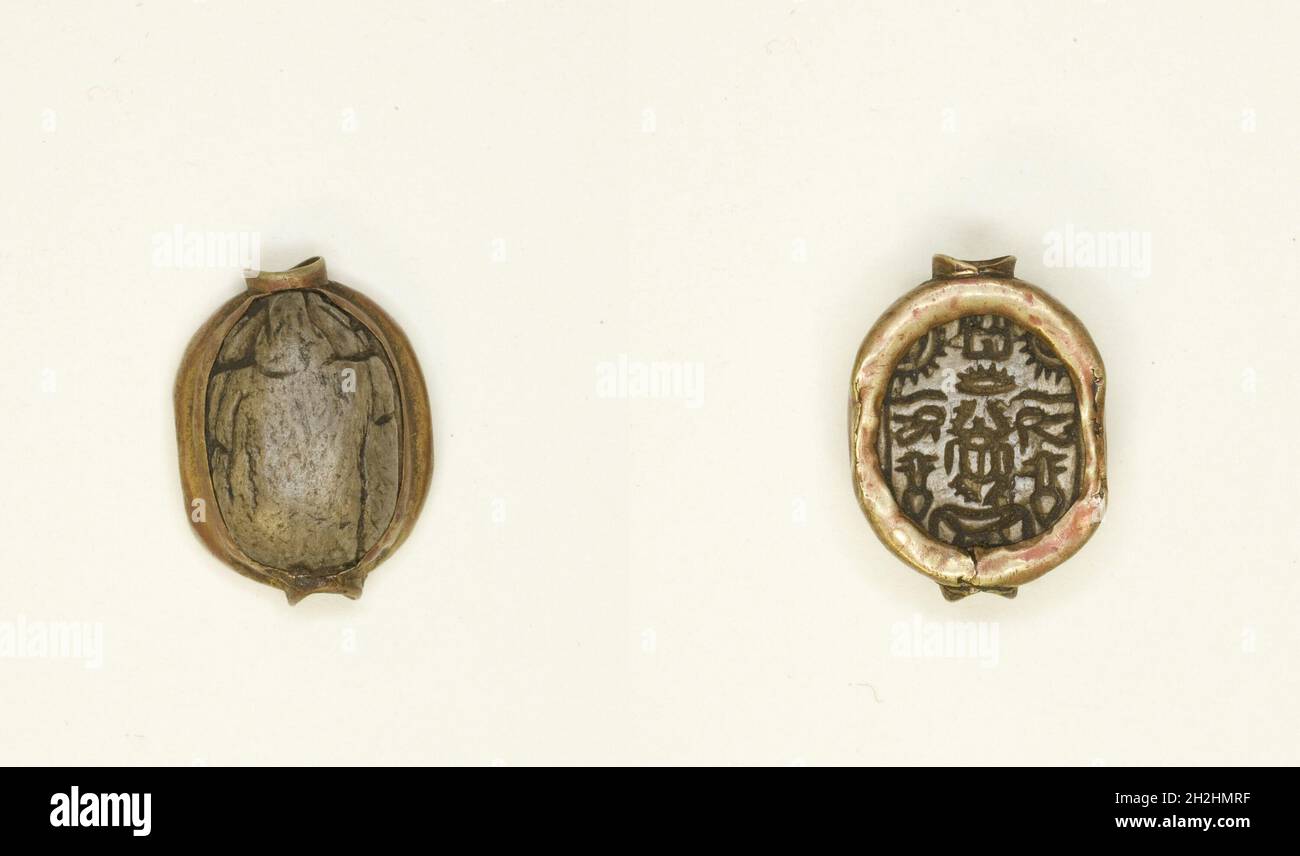 Scarab: Scarab Beetle with Hieroglyphs (wedjat eyes, nfr-signs, nbw ...