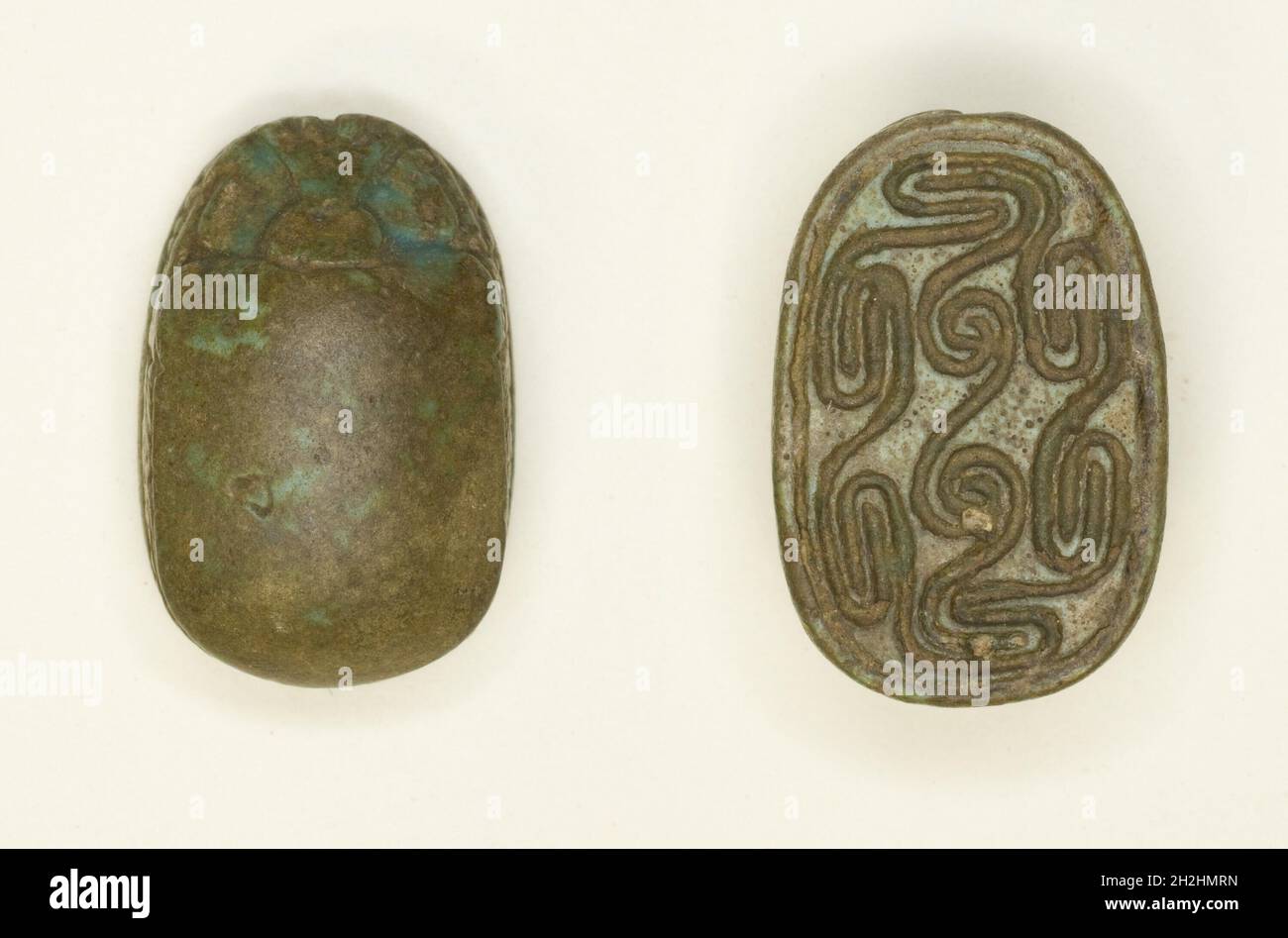 Scarab: Interlocking Scrolls and Spirals, Egypt, Second Intermediate ...