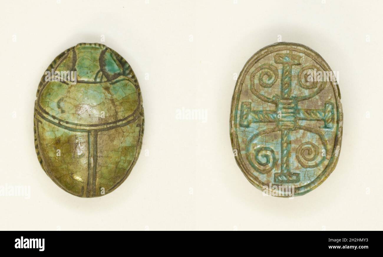 Scarab: Cross Pattern, Egypt, Second Intermediate Period, Dynasty 15 ...