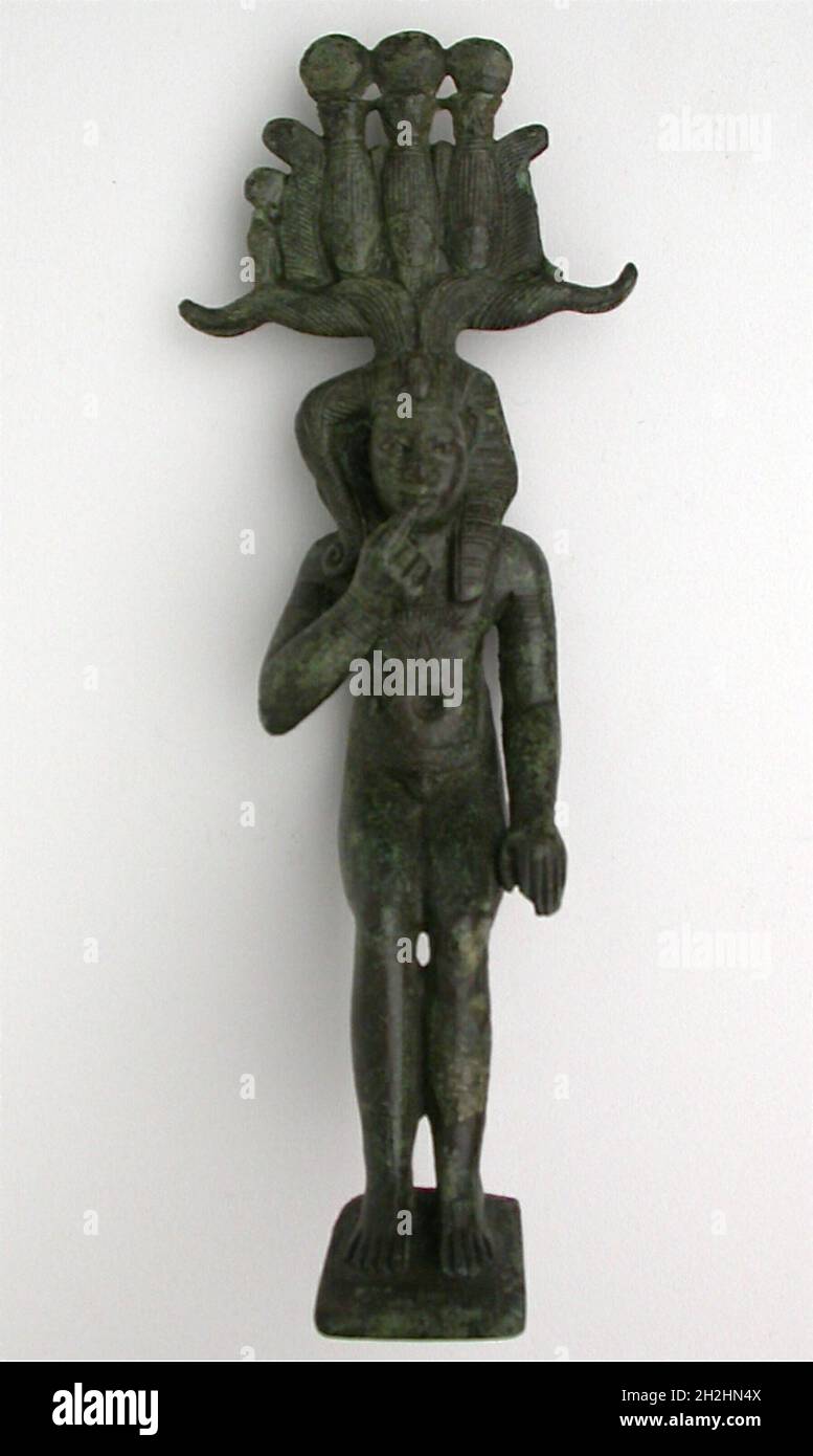 Statuette of the God Horus as a Child (Harpokrates), Egypt, Late Period ...