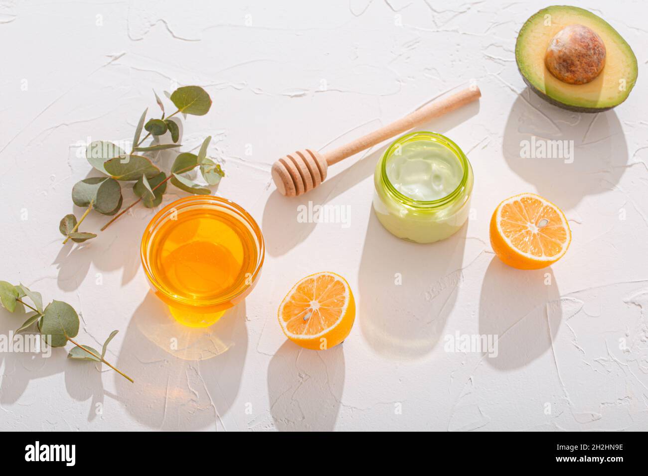 Cosmetic cream with natural ingredients Stock Photo - Alamy