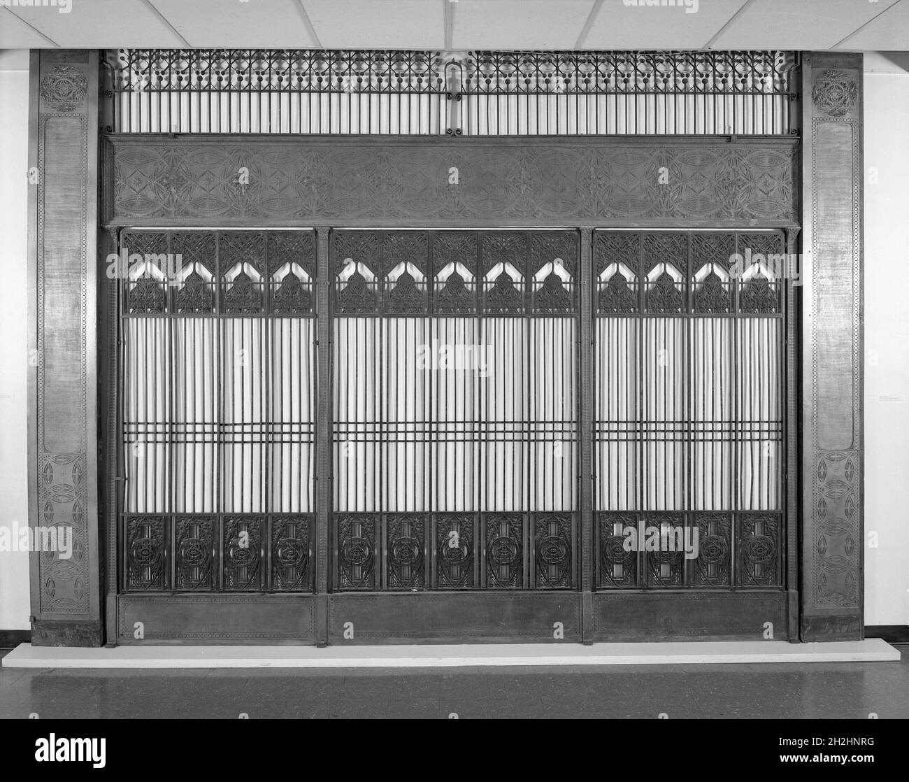 Chicago Stock Exchange Building: Elevator Enclosure Grille T-Plates ...
