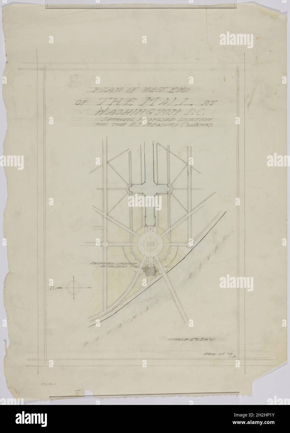 Graphite and colored pencil on tracing paper hi-res stock photography ...