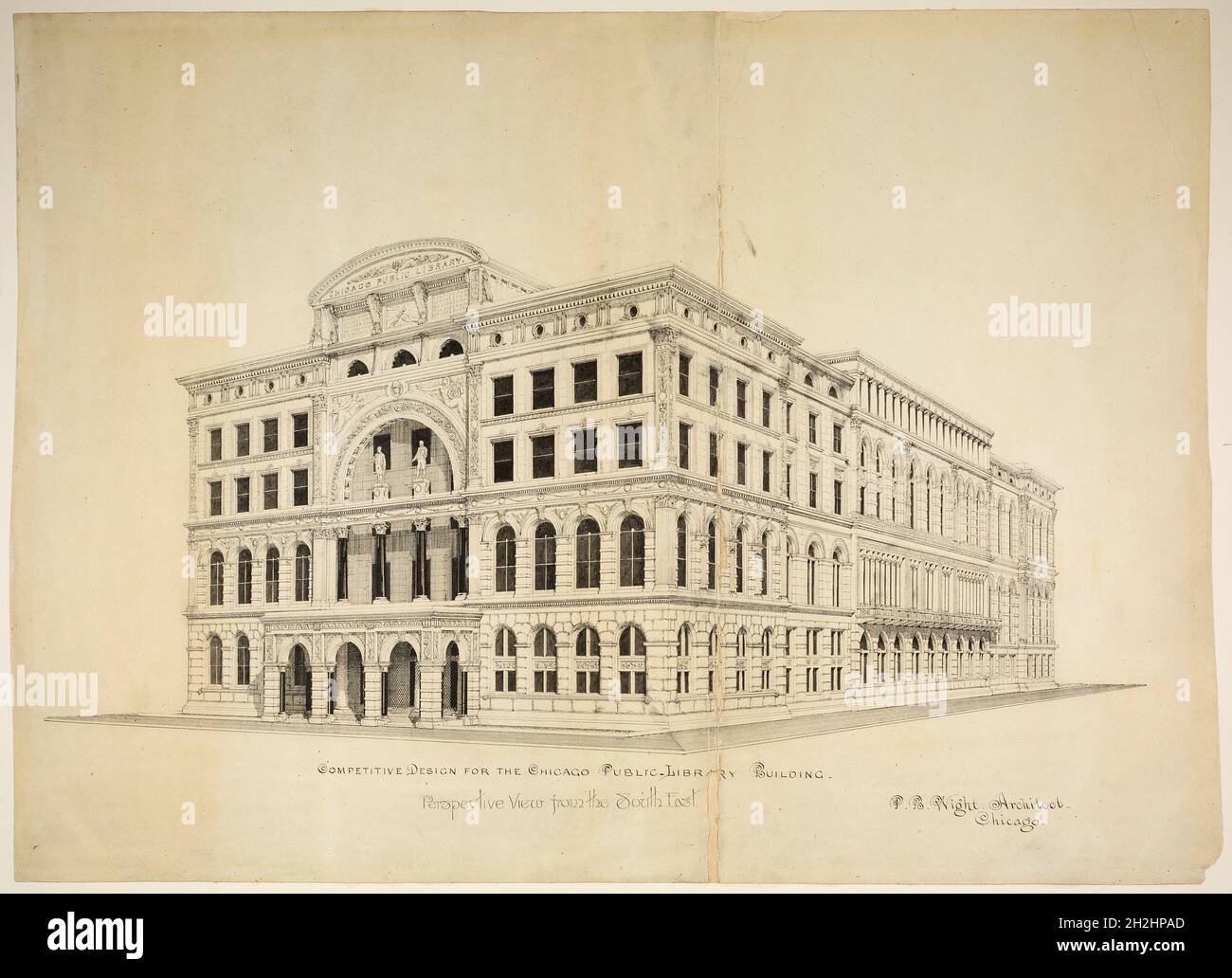 Chicago Public Library Design Competition, Chicago, Illinois ...