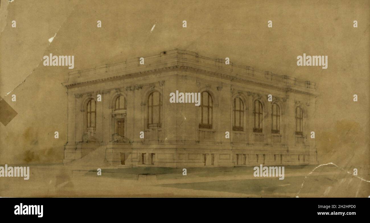 Colorado Springs Public Springs, Colorado, Perspective, c. 1903 Stock ...