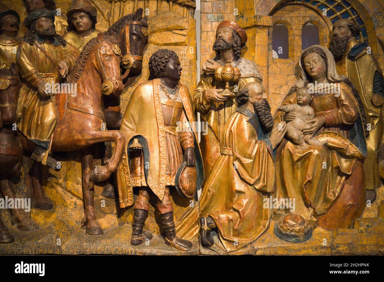 Switzerland, Fribourg, Art and History Museum, Adoration des Mages ...
