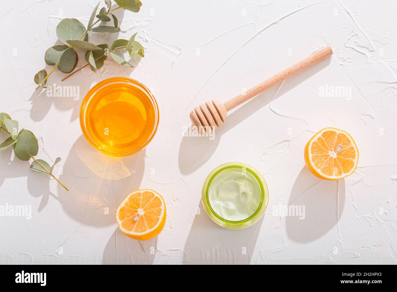 Cosmetic cream with natural ingredients Stock Photo - Alamy