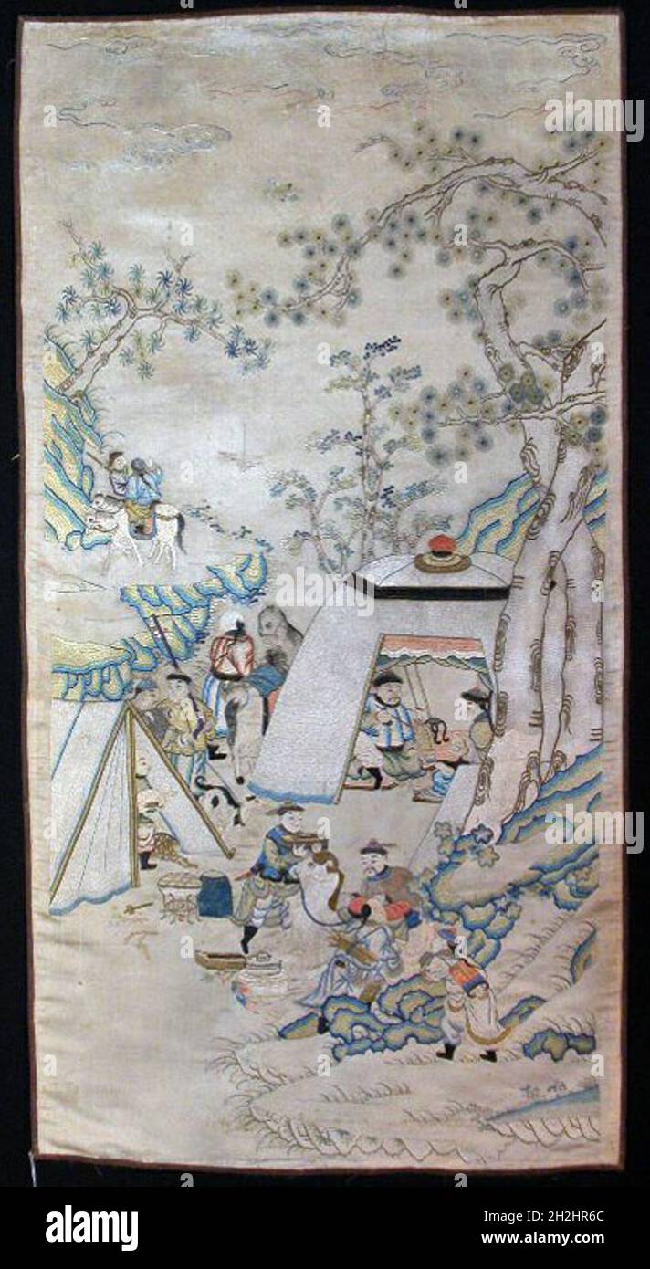 Picture, China, 18th/19th century, Qing dynasty (1644-1911 Stock Photo ...