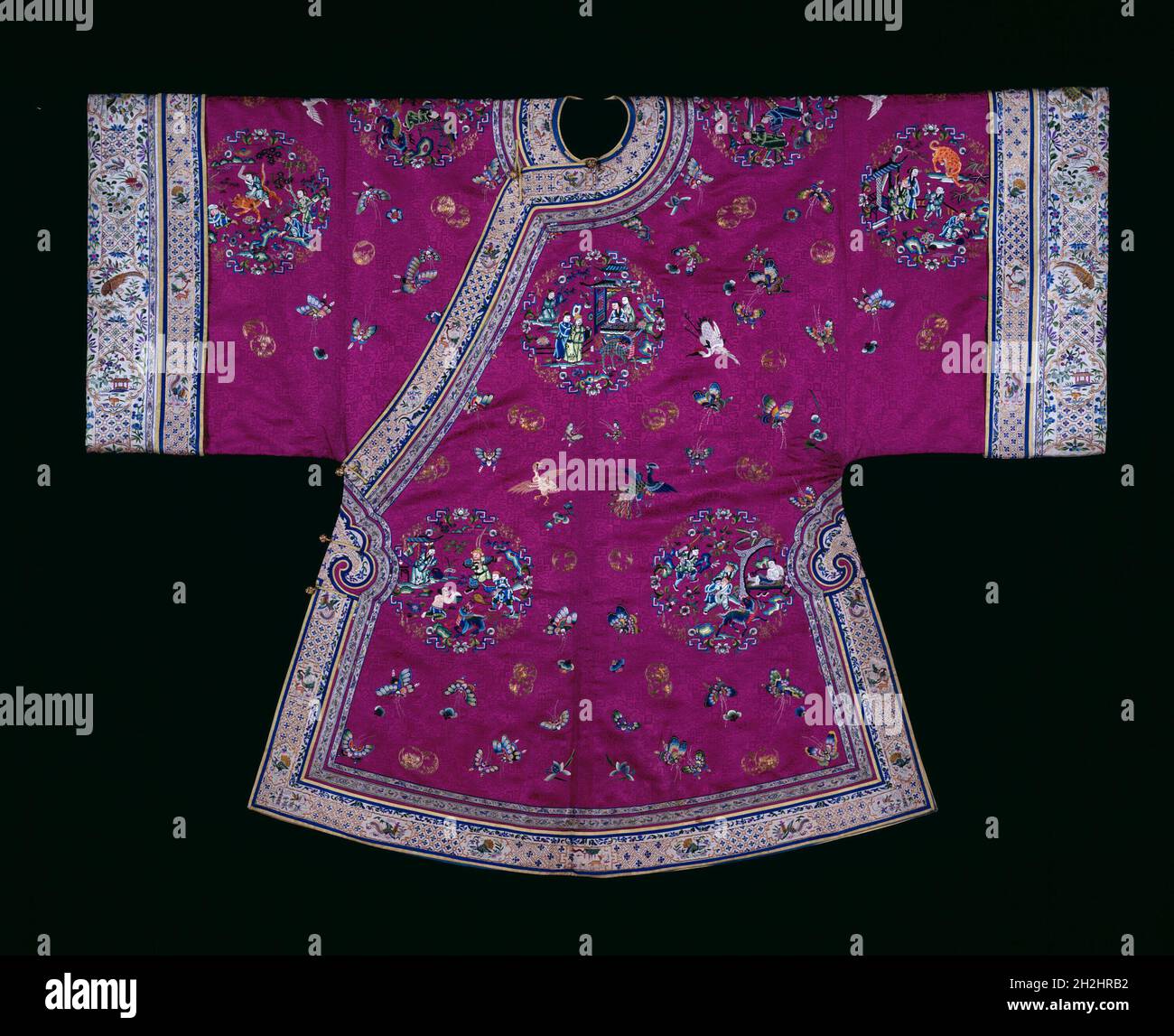 Woman's Ao (Short Robe), China, Qing dynasty (1644-1911), 1870/90 Stock ...