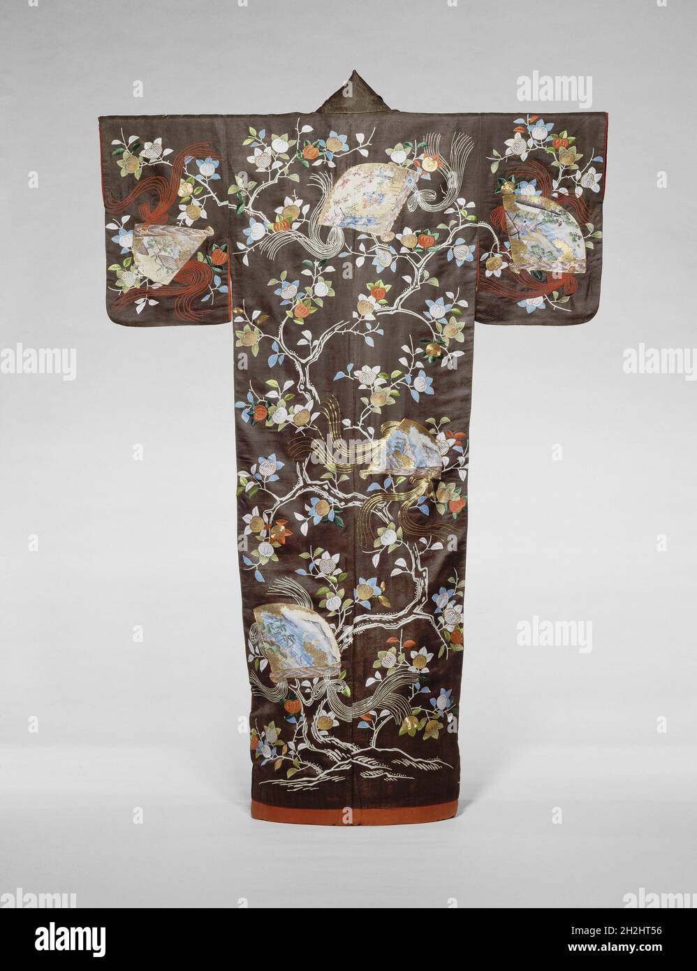 Furisode, Japan, late Edo period (1789-1868)/ Meiji period (1868-1912 ...