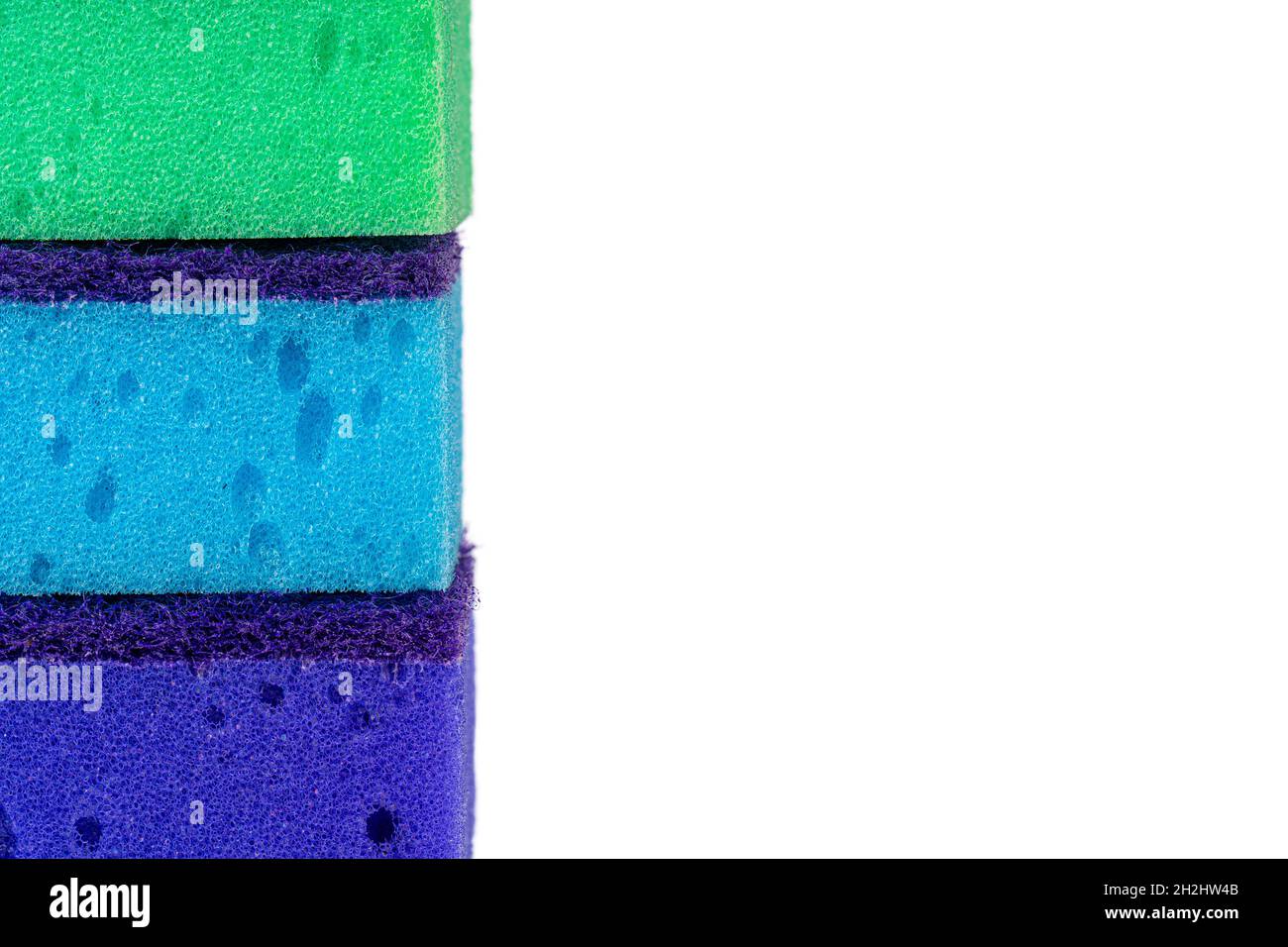 Stack of kitchen sponges isolated on white background Stock Photo - Alamy