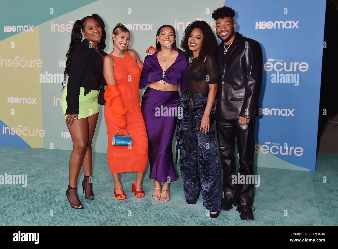 LOS ANGELES, CA - OCTOBER 21: (L-R) Tylynn Burns, Briana Jones, guest ...
