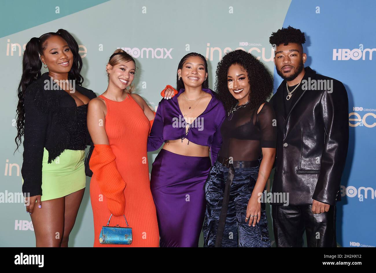 LOS ANGELES, CA - OCTOBER 21: (L-R) Tylynn Burns, Briana Jones, guest ...
