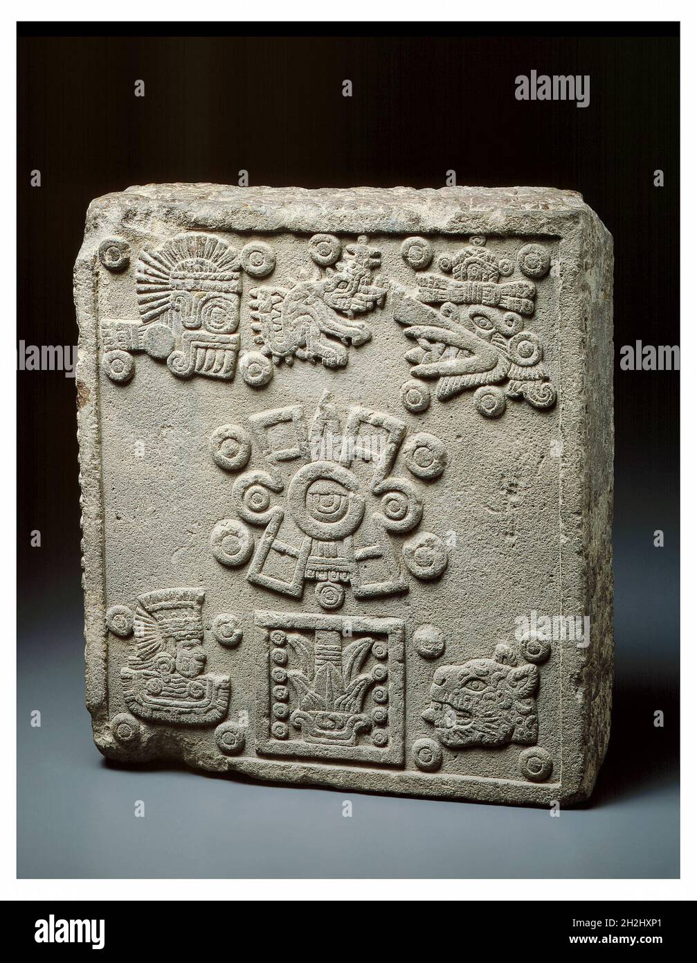 Coronation Stone of Motecuhzoma II (Stone of the Five Suns), 1503 ...