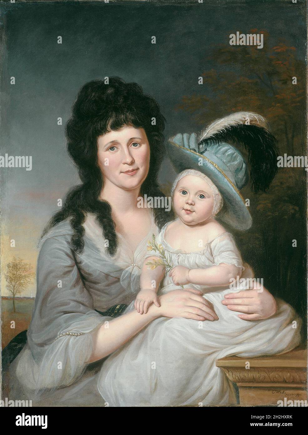 Mrs. John Nicholson (Hannah Duncan) and John Nicholson, Jr., 1790 Stock ...