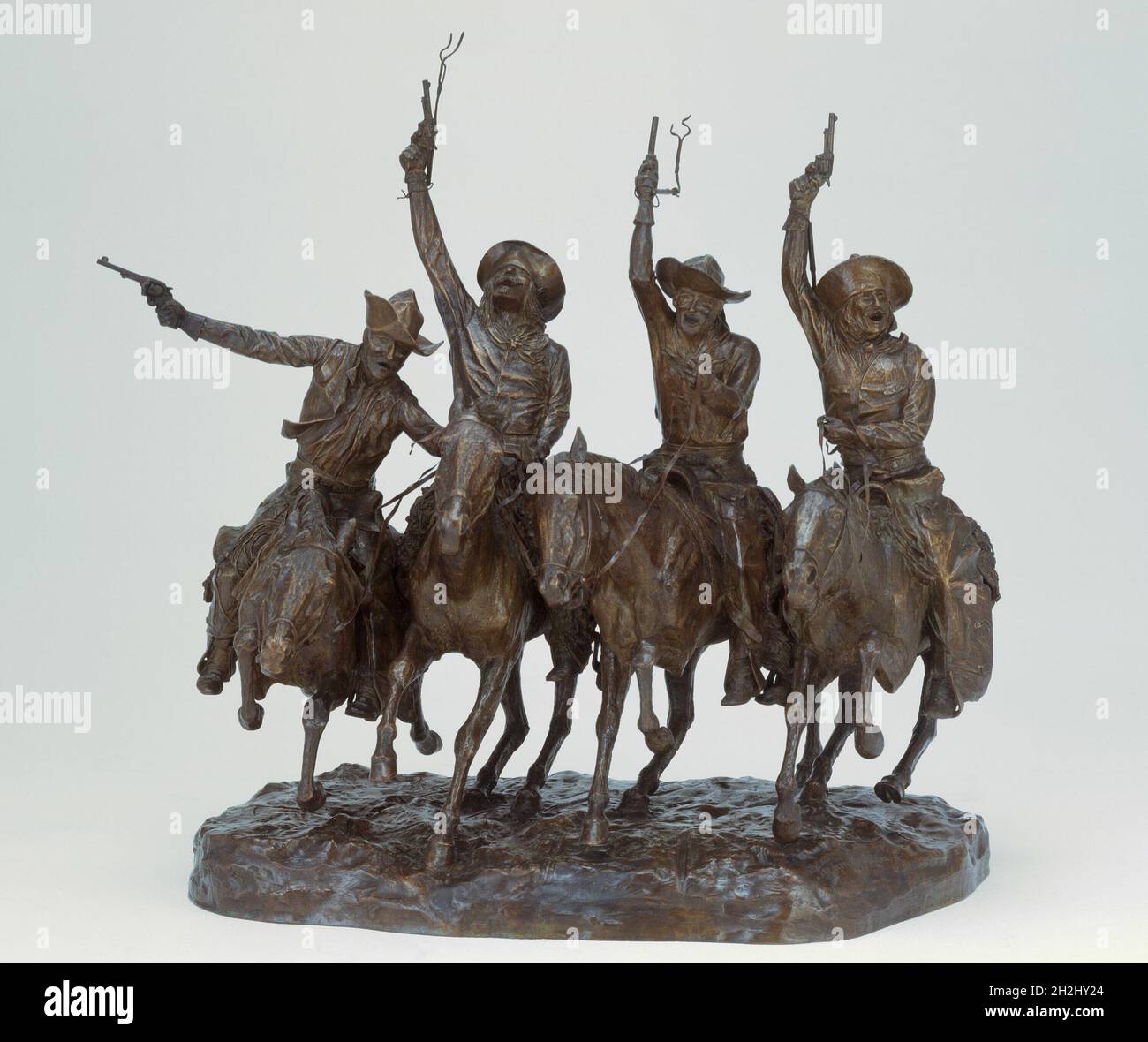 Coming Through the Rye (Over the Range), Modeled 1902, cast in bronze ...