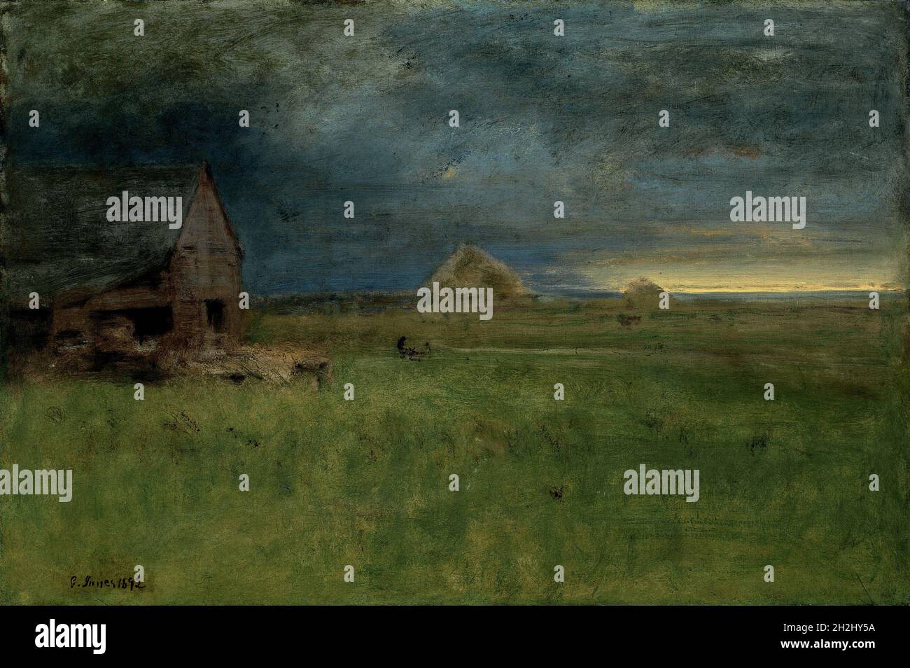 The Lonely Farm, Nantucket, 1892 Stock Photo - Alamy