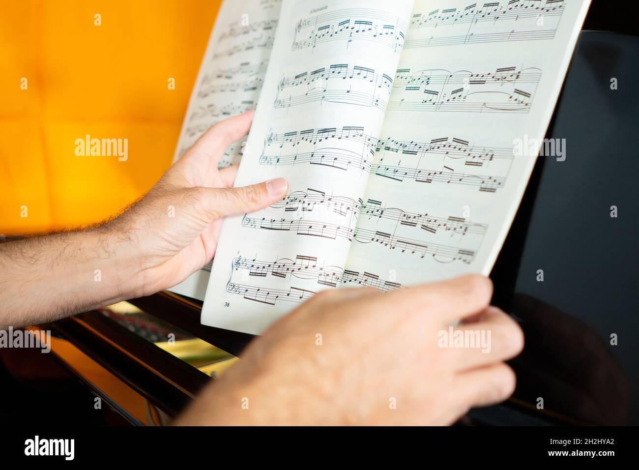 classical piece piano score, composed of ascending broken chords Stock ...