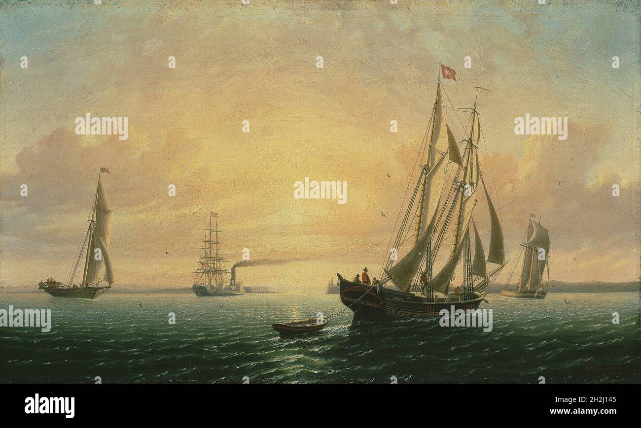American 19th century schooner 19th hi-res stock photography and images ...