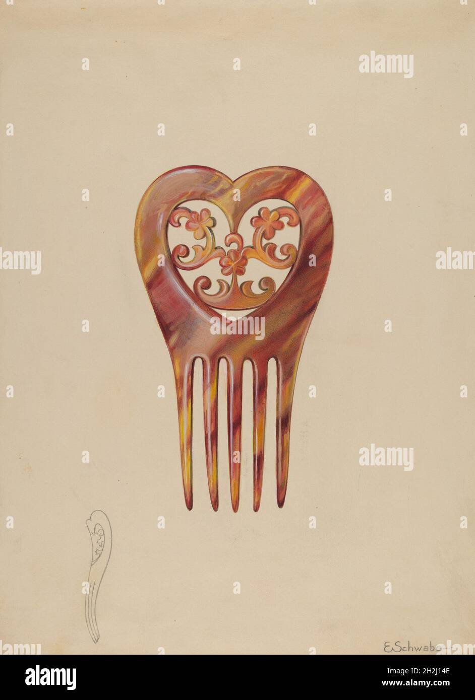 Tortoise shell comb hi-res stock photography and images - Alamy