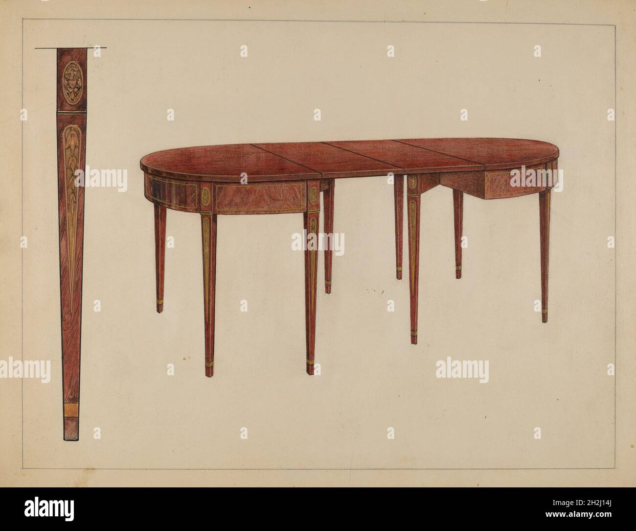 Dining Table, 1936 Stock Photo - Alamy