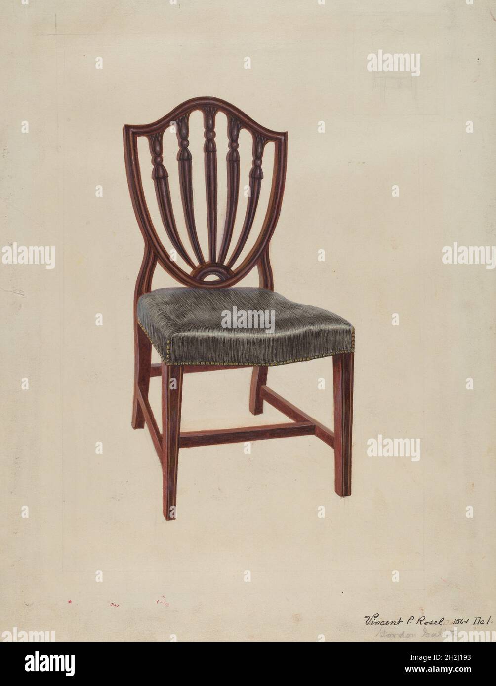 Hepplewhite chair hi-res stock photography and images - Alamy