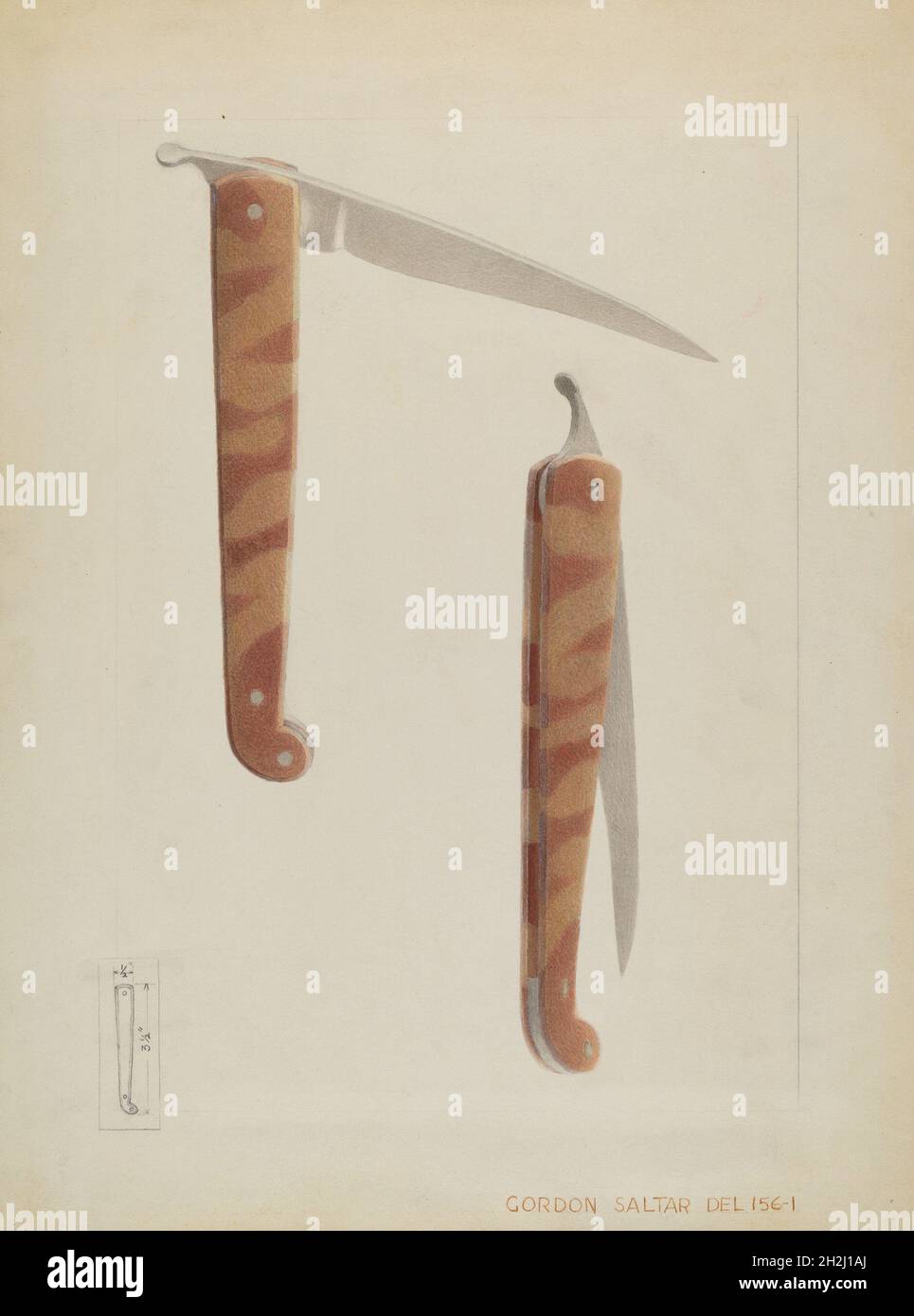 Quill Sharpener Knife, c. 1936 Stock Photo - Alamy