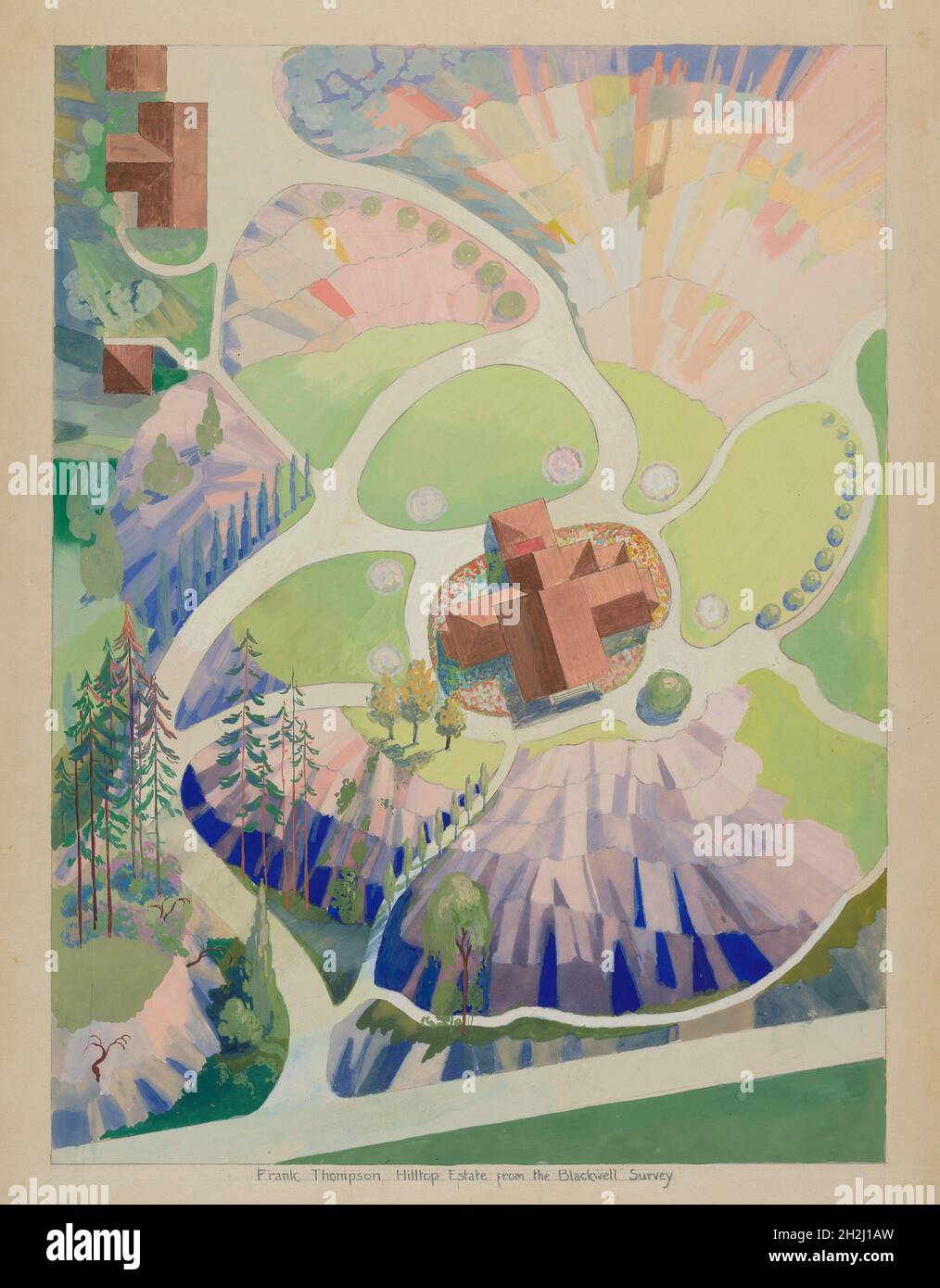 Frank Thompson Hilltop Estate, c. 1936 Stock Photo - Alamy