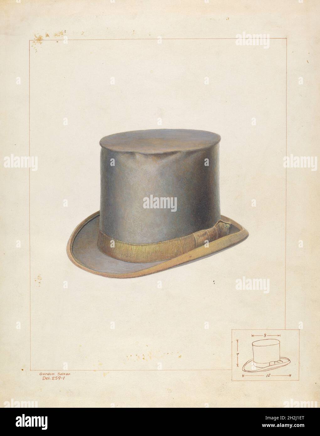 High Beaver Hat, c. 1937 Stock Photo - Alamy