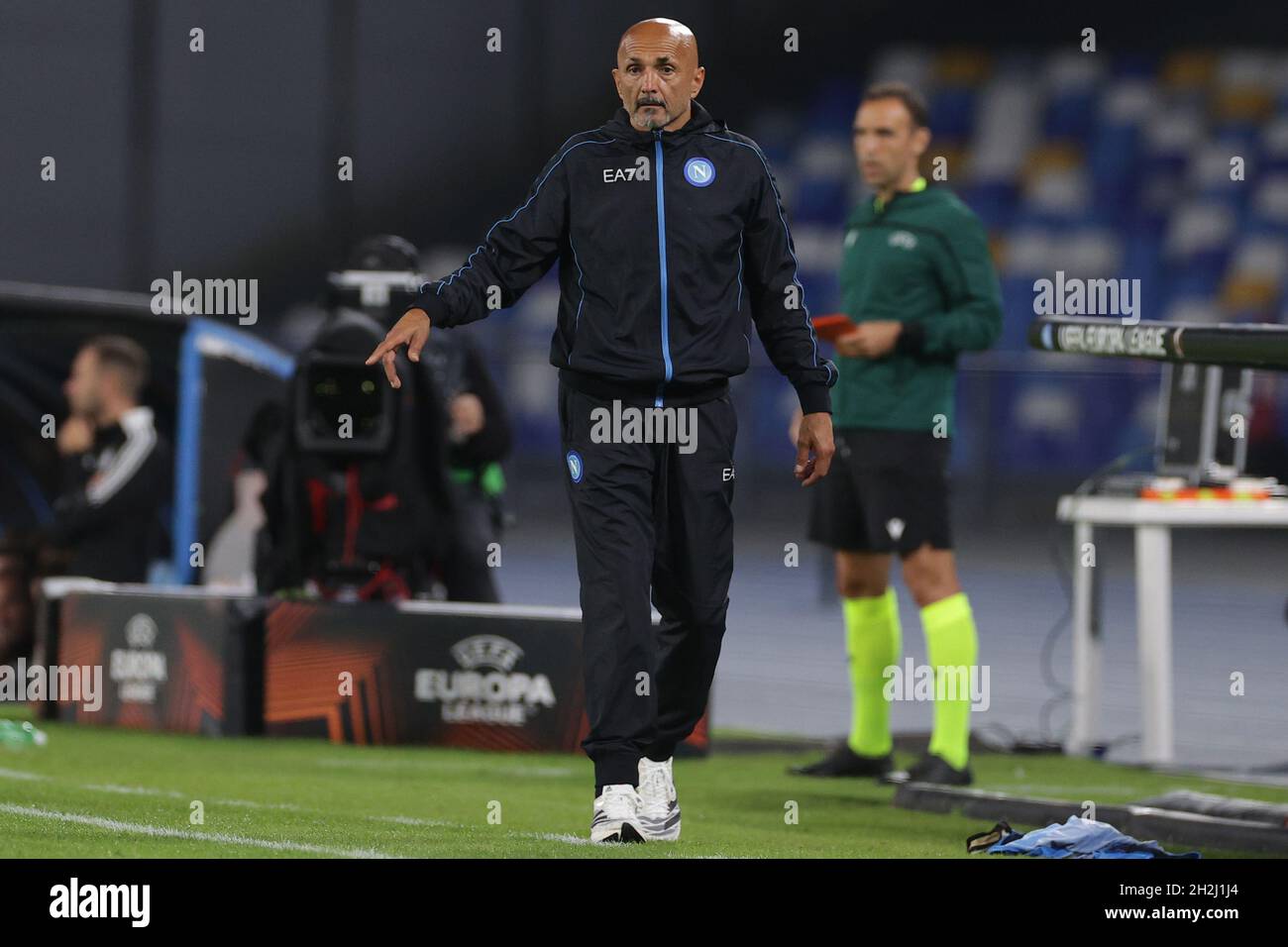 Napoli, Italia. 21st Oct, 2021. Luciano Spalletti coach of SSC Napoli ...