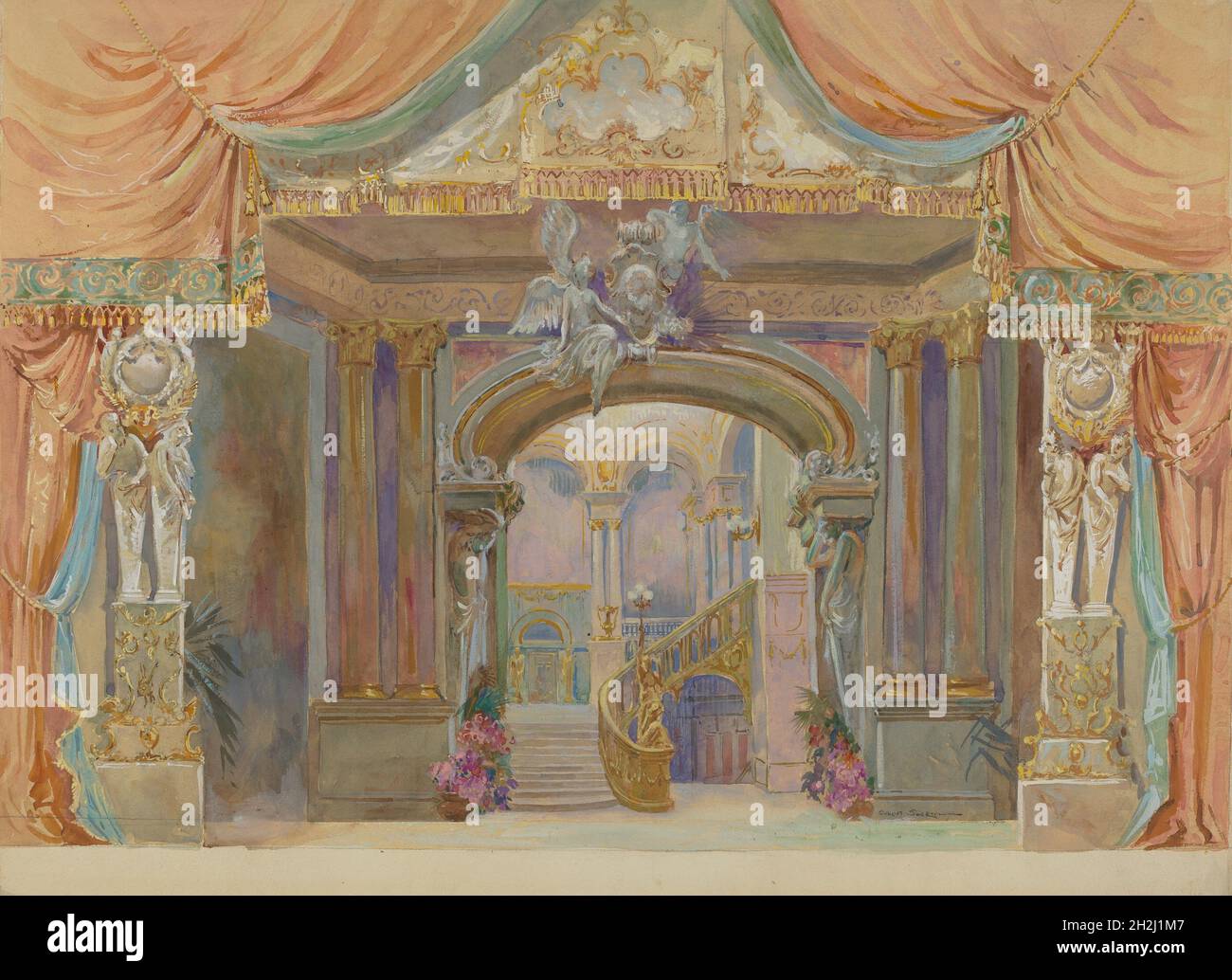 Stage Set, c. 1938 Stock Photo - Alamy