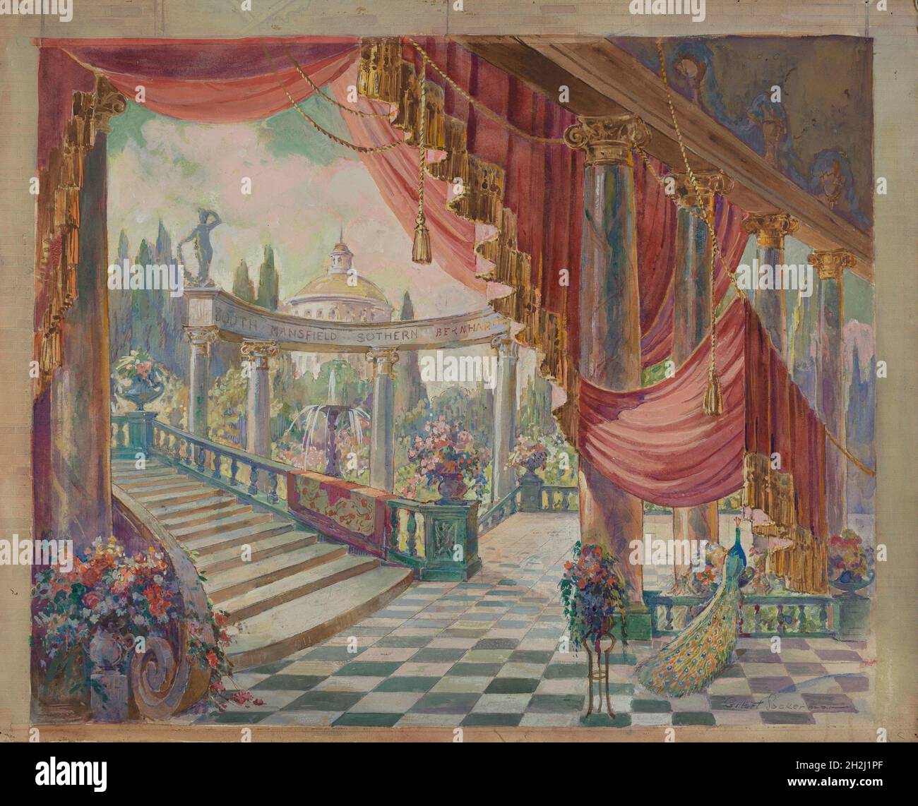 Stage Set, c. 1939 Stock Photo - Alamy