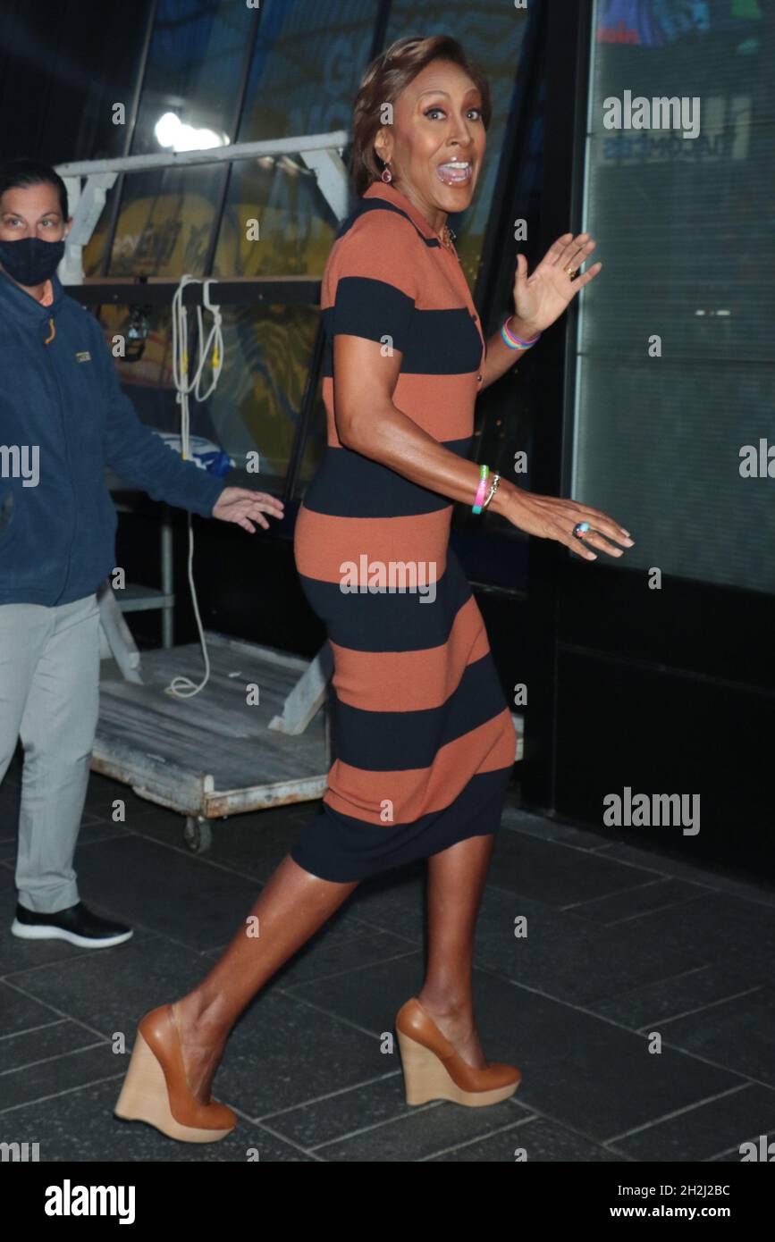New York, NY, USA. 21st Oct, 2021. Robin Roberts on the set of ABC's ...