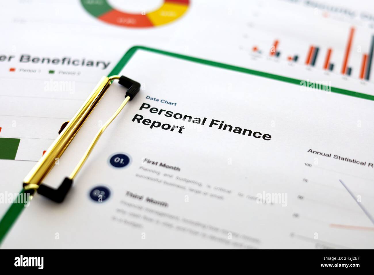 Presentation Personal Finance Report Spreadsheet Plannnig Statistics ...