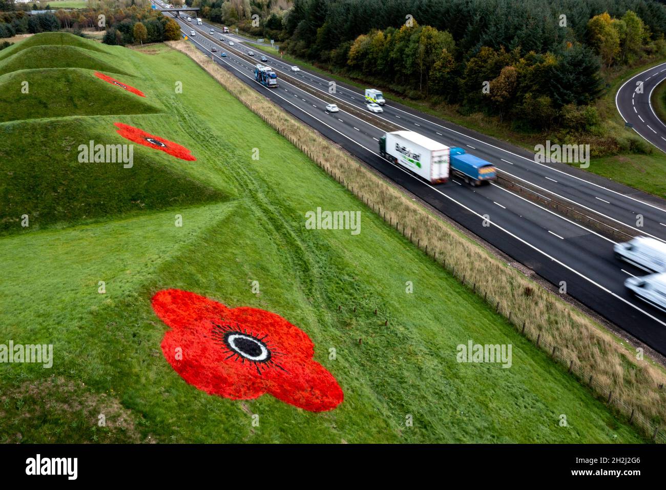 Livingston, Scotland, UK. 22nd Oct, 2021. PICTURED: Aerial images of ...