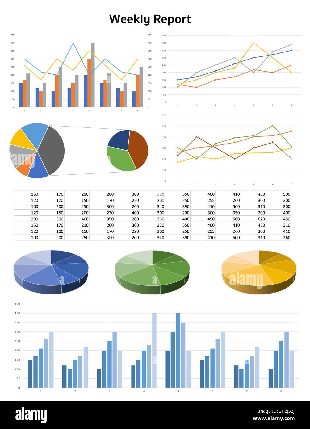 Digital graph statistics background Cut Out Stock Images & Pictures - Alamy