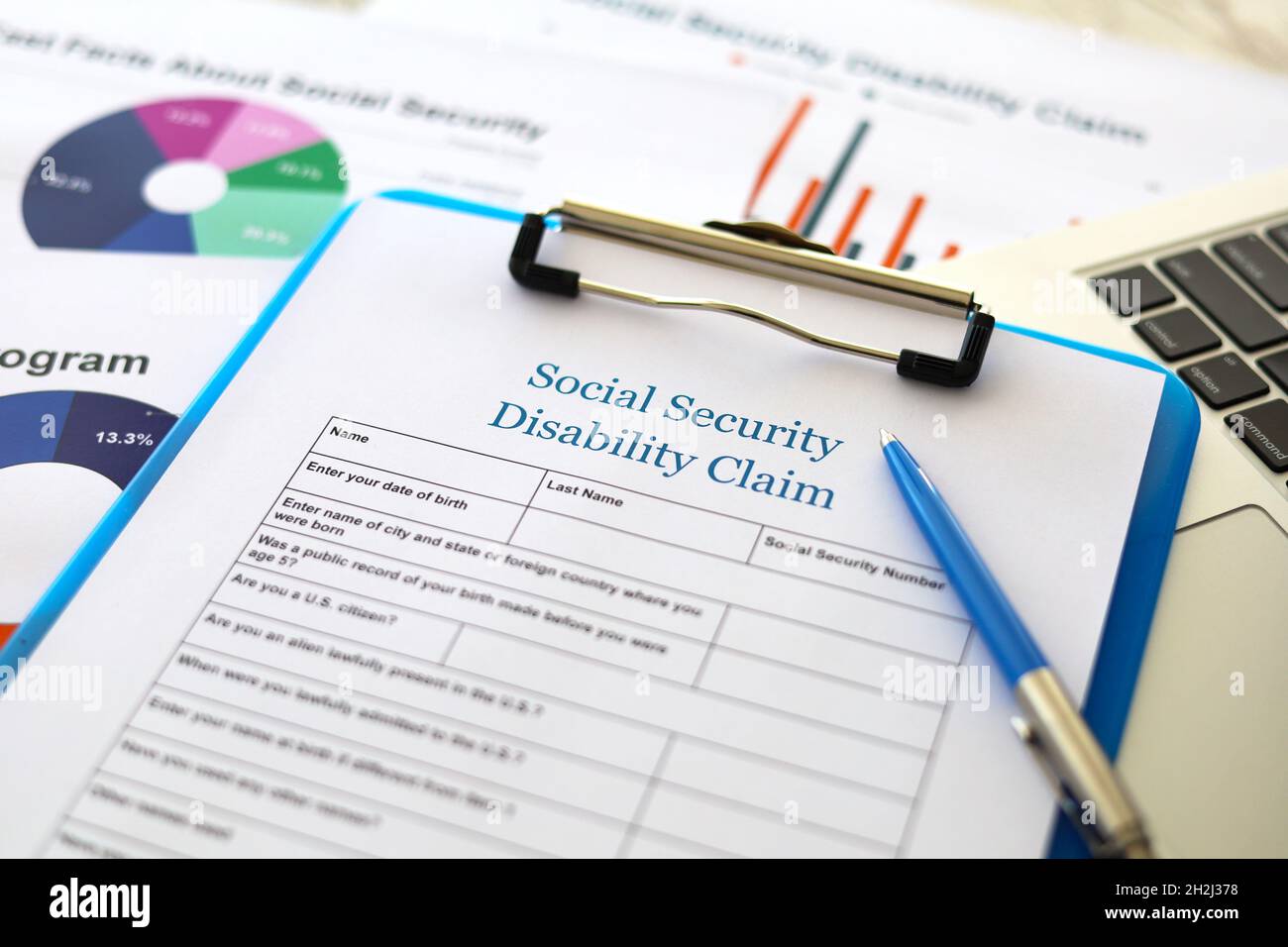 Claim Form Social Security Insurance Benefits Employment And Labor ...