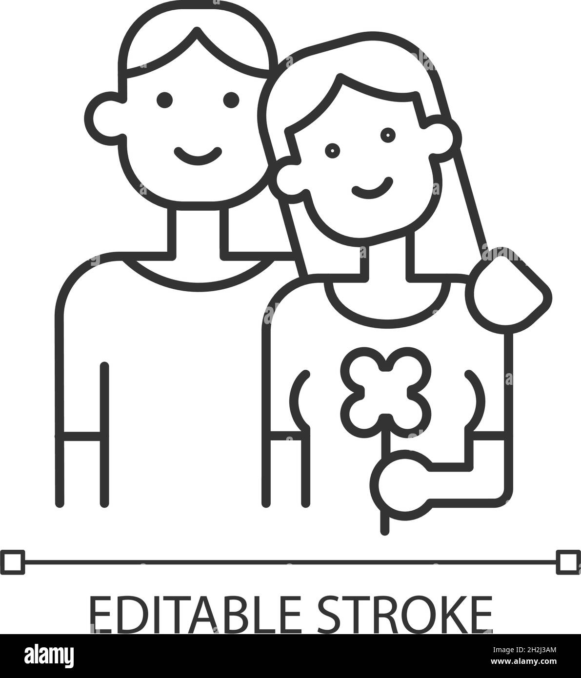 First date linear icon Stock Vector Image & Art - Alamy