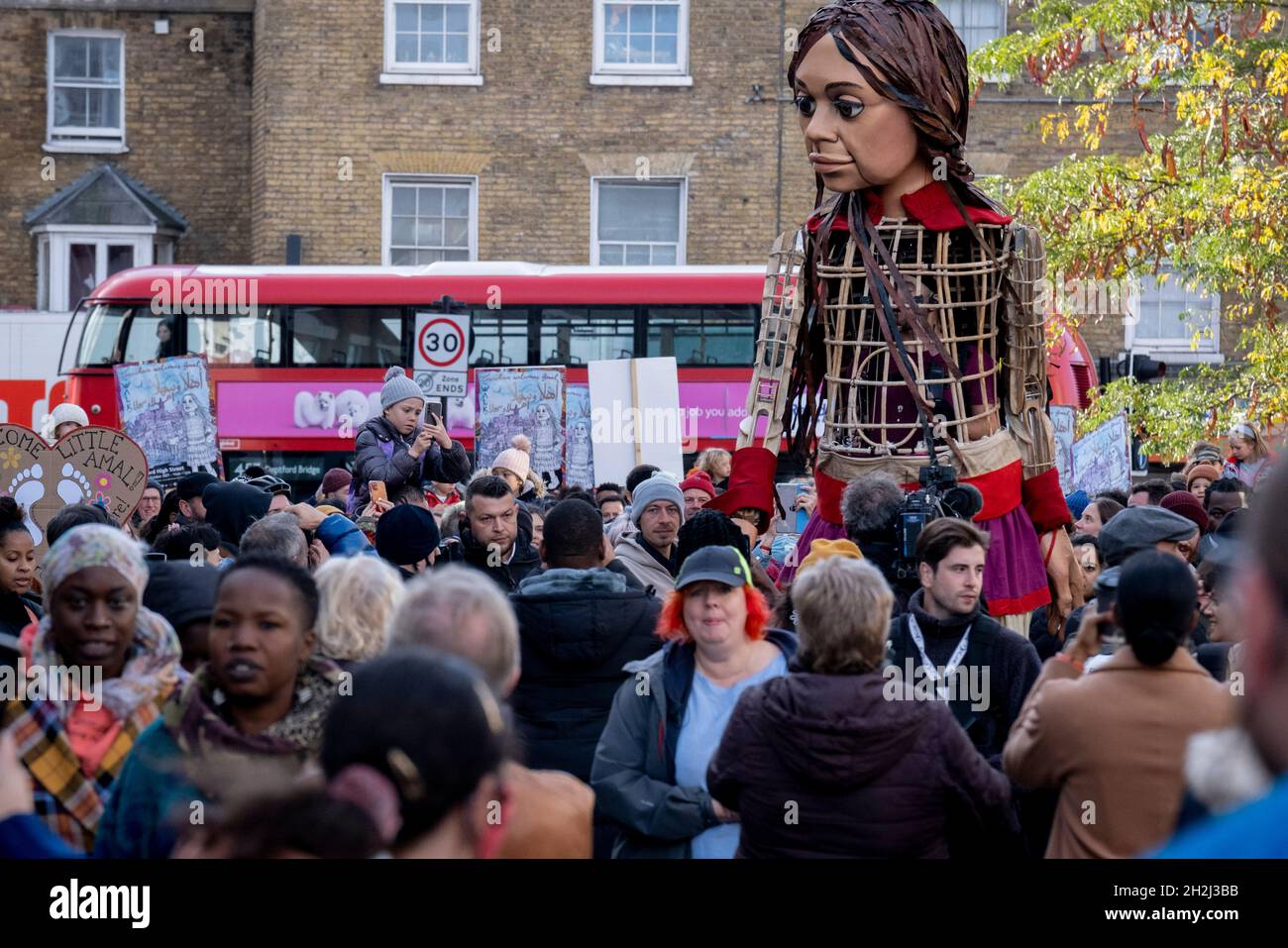 The puppet known as Little Amal continues her 8,000km journey from ...