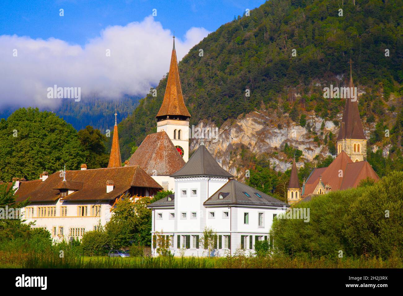 Switzerland, Berne, Interlaken, churches Stock Photo - Alamy