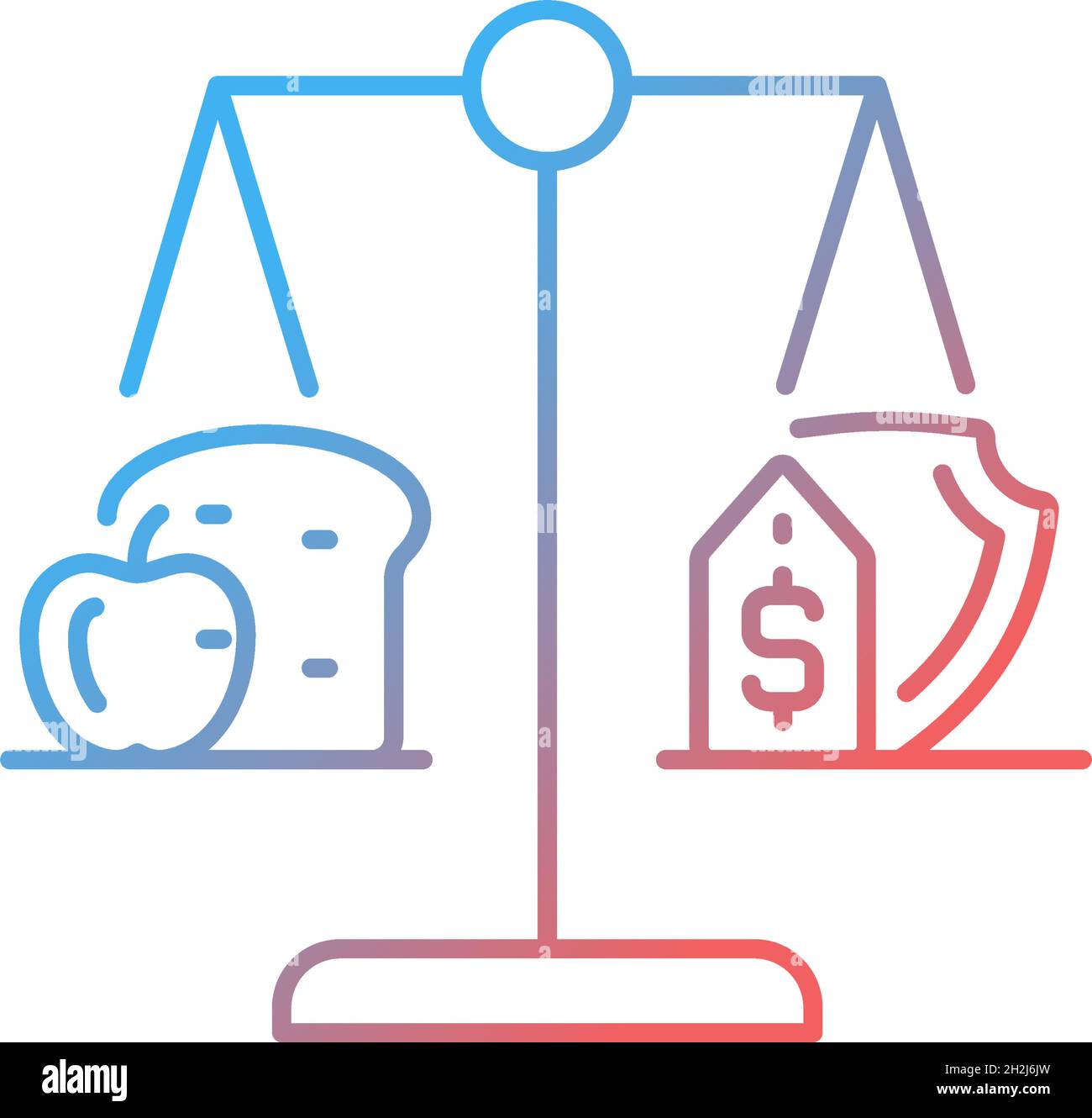 Food justice gradient linear vector icon Stock Vector Image & Art - Alamy