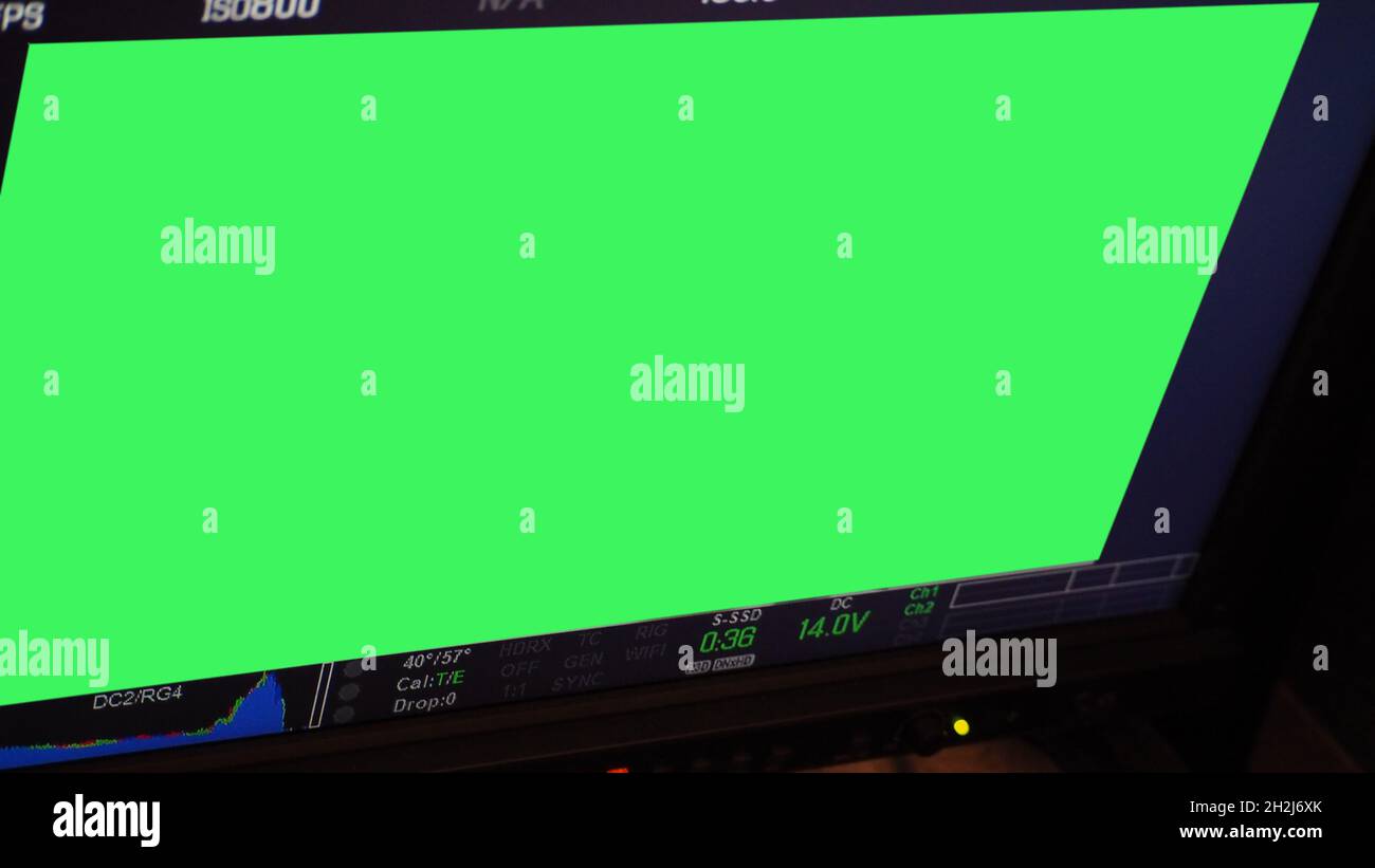 Video recording screen. Professional camera viewfinder frame on monitor ...