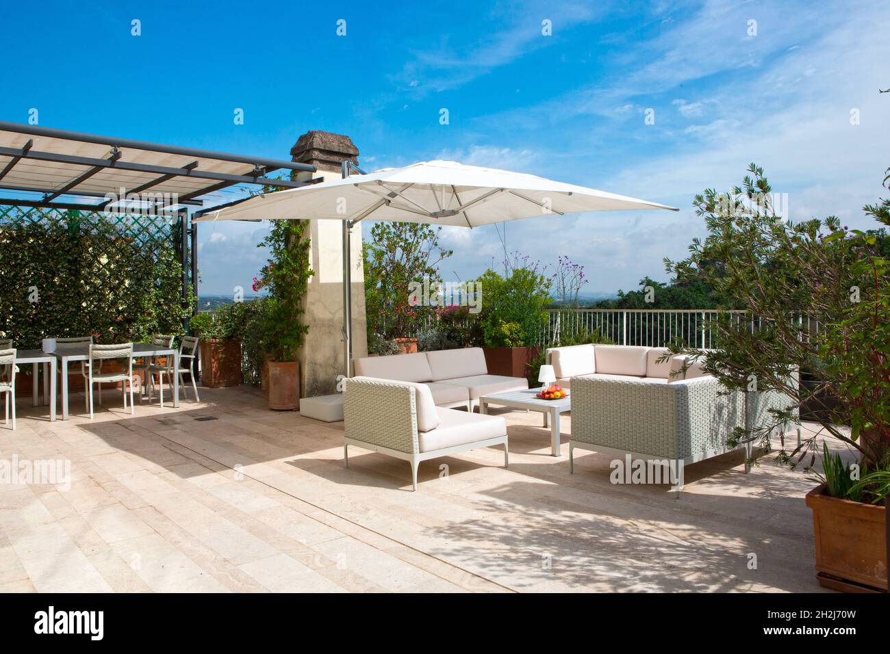outdoor space of private homes Stock Photo - Alamy