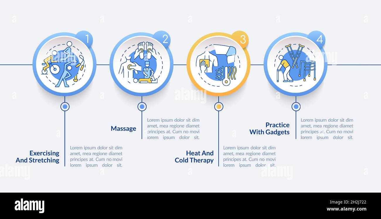 Physical recovery vector infographic template Stock Vector Image & Art ...